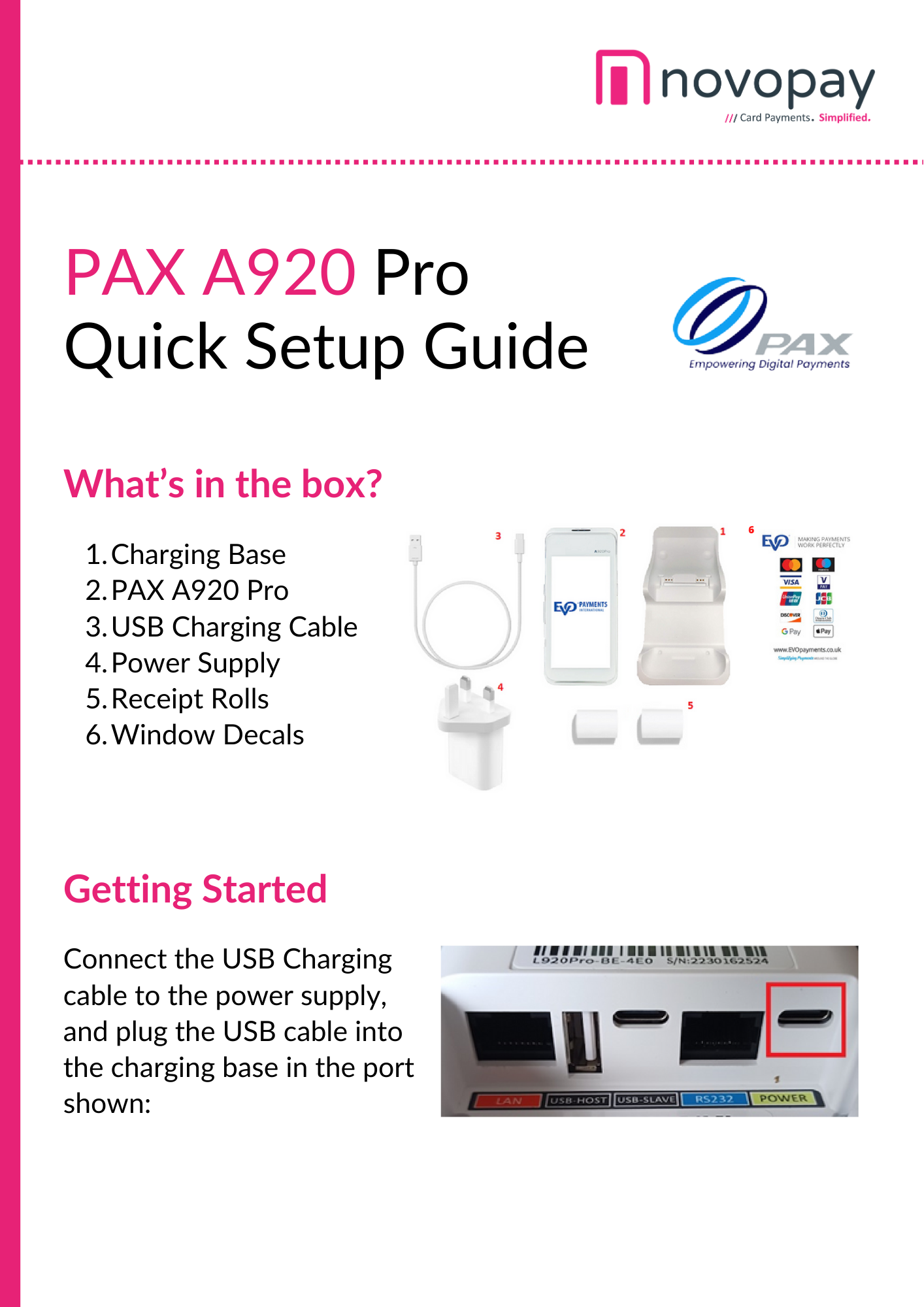Novopay PAX A920 Brochure – Novopay